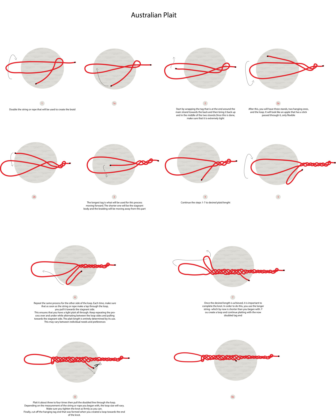 Australian Plait - The Knots Manual