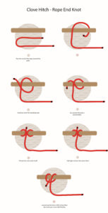 How To Tie A Clove Hitch (Rope End) Knot