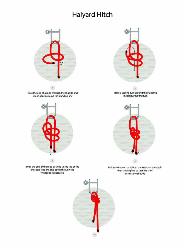 How to Tie a Halyard Hitch Knot: Illustrated Guide