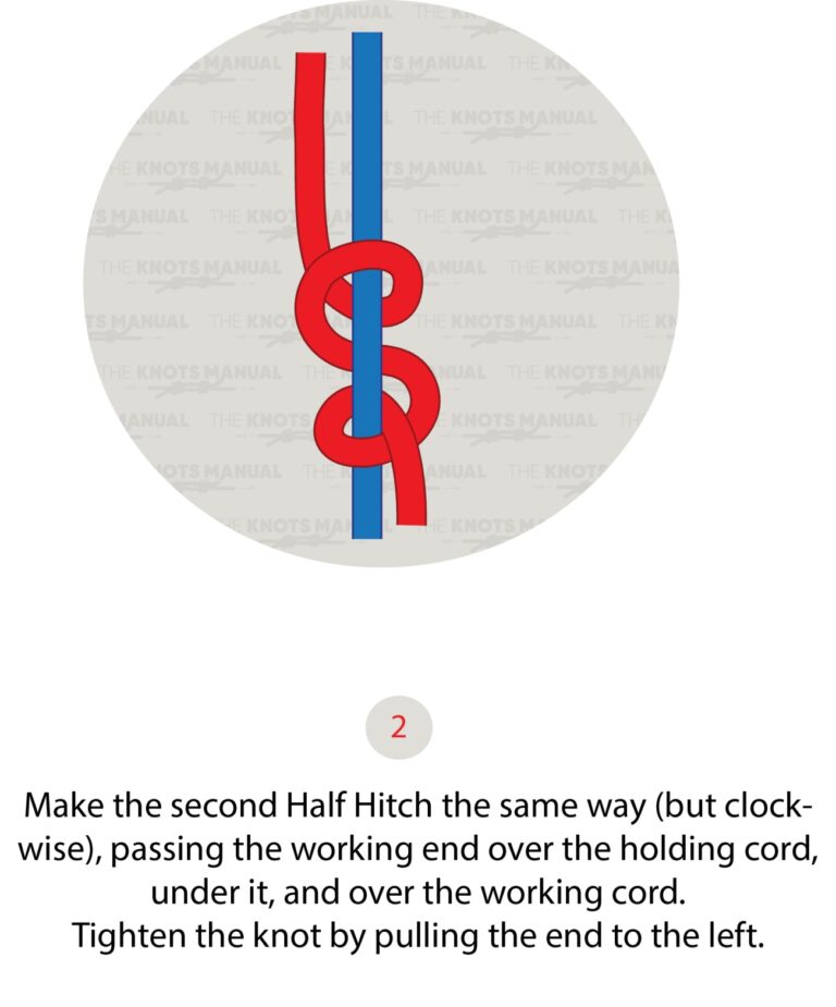 Vertical Half-Hitch Knot - The Knots Manual