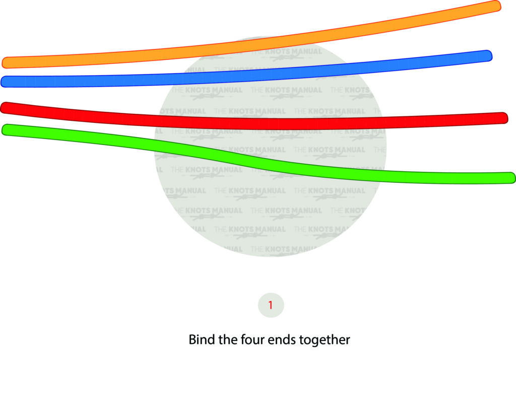 How to Tie a Crown Sinnet (Alternating and Continuous)
