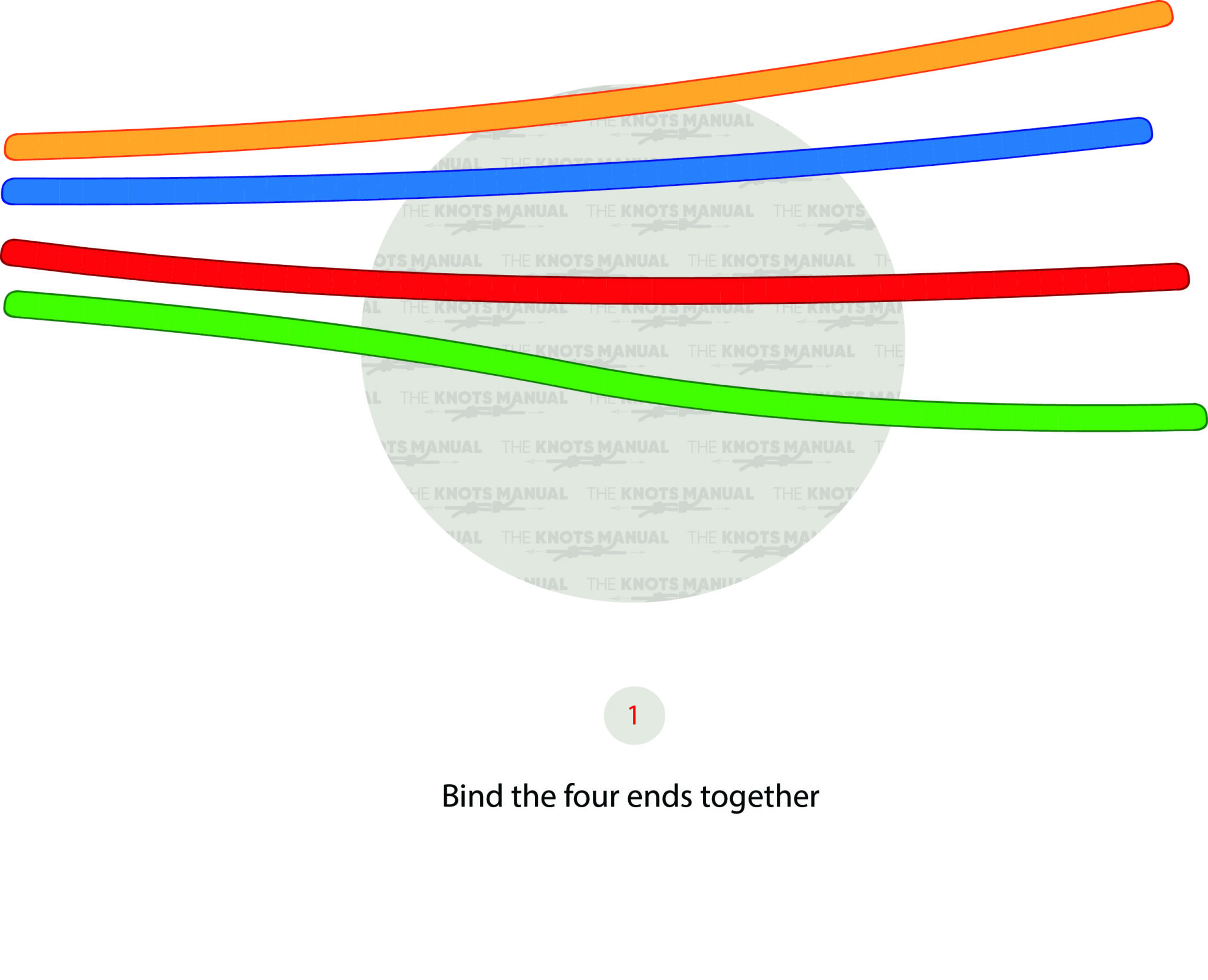 How to Tie a Crown Sinnet (Alternating and Continuous)