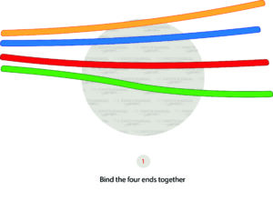 How to Tie a Crown Sinnet (Alternating and Continuous)