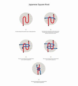 Japanese Square Knot - The Knots Manual
