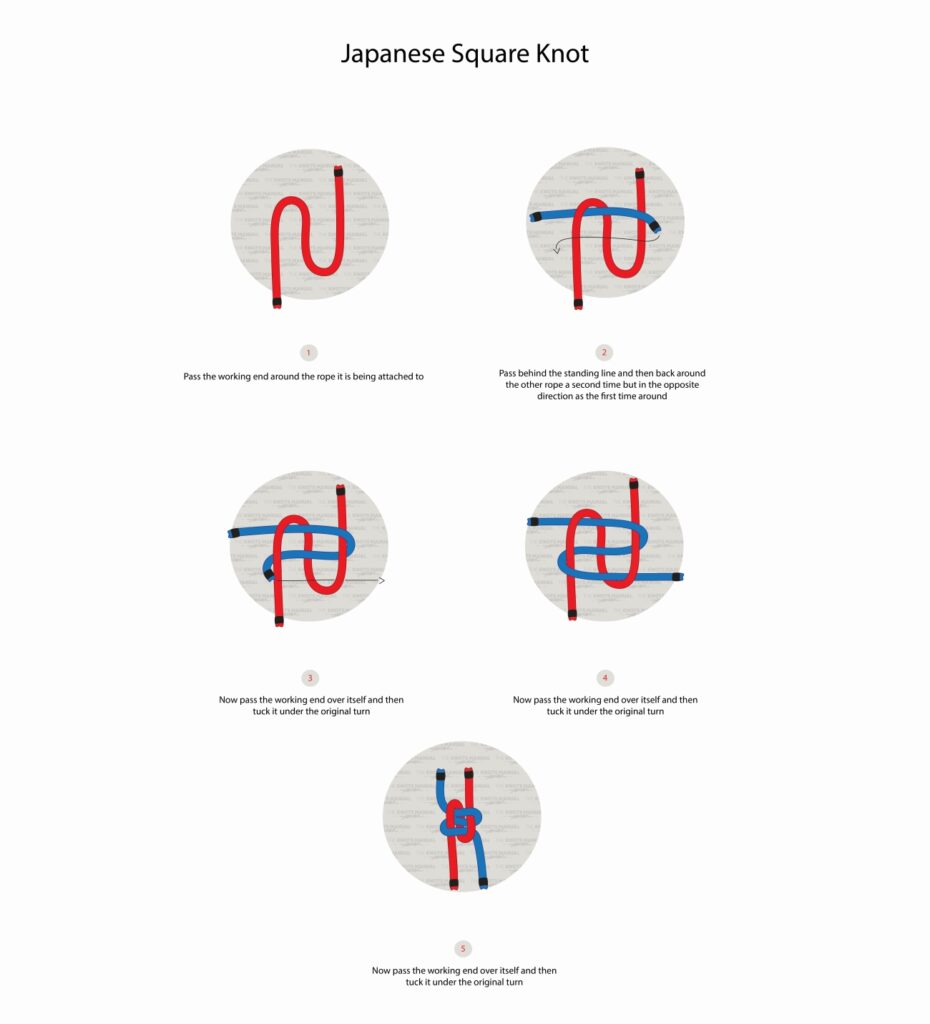 Japanese Square Knot - The Knots Manual