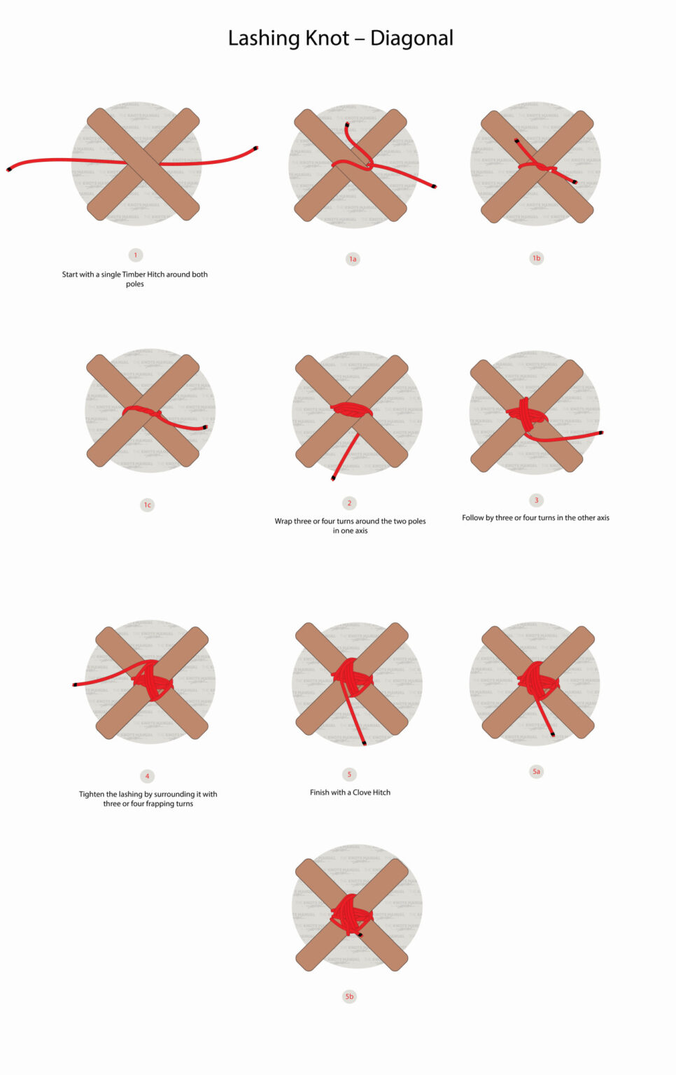 How to Tie a Diagonal Lashing Knot: Step-By-Step Guide