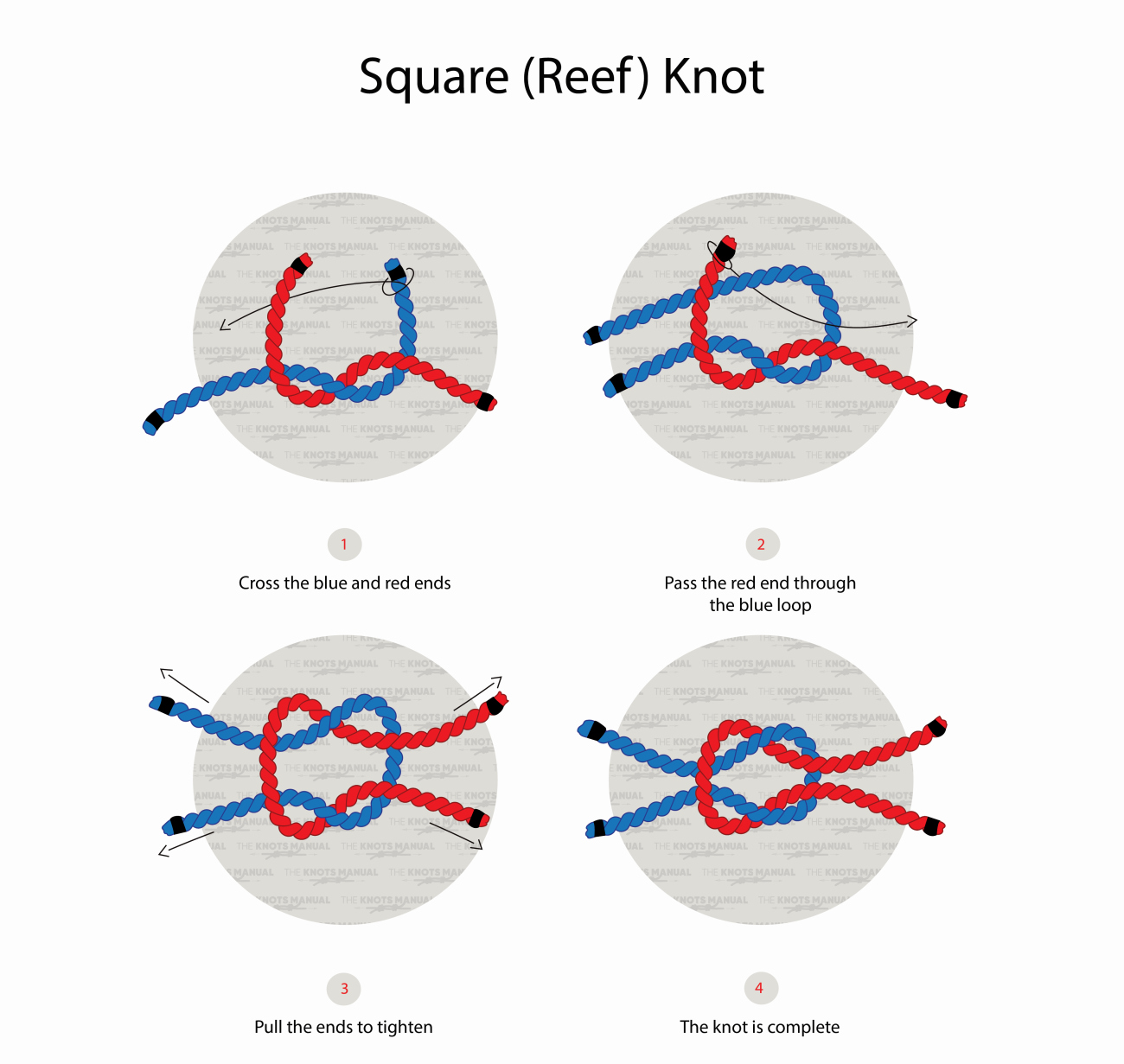 Square Knot How To Tie A Square Knot Using Step by Step Images