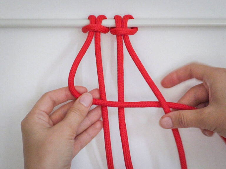 How to tie a Macrame Square Knot (With Pictures)